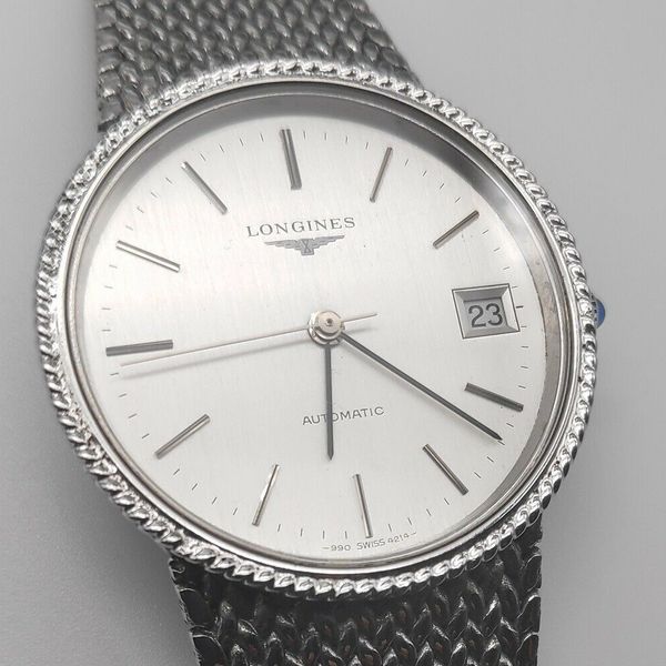 Longines Twin Barrel L990 25J Men's Automatic Watch Case 35MM vintage ...