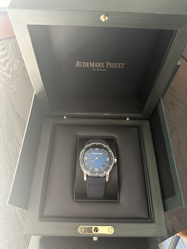 FS: Audemars Piguet AP Code 11:59 WG/Blue dial 15210BC | WatchCharts ...
