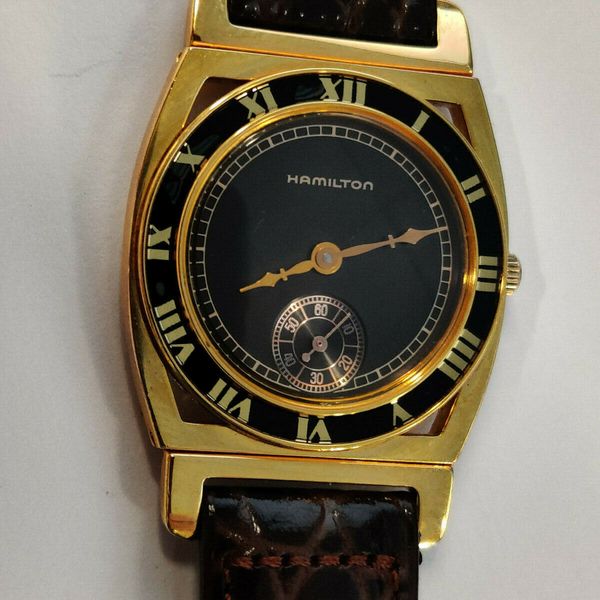 NOS Hamilton Piping Rock Rose Gold Plated Registered Edition Watch ...
