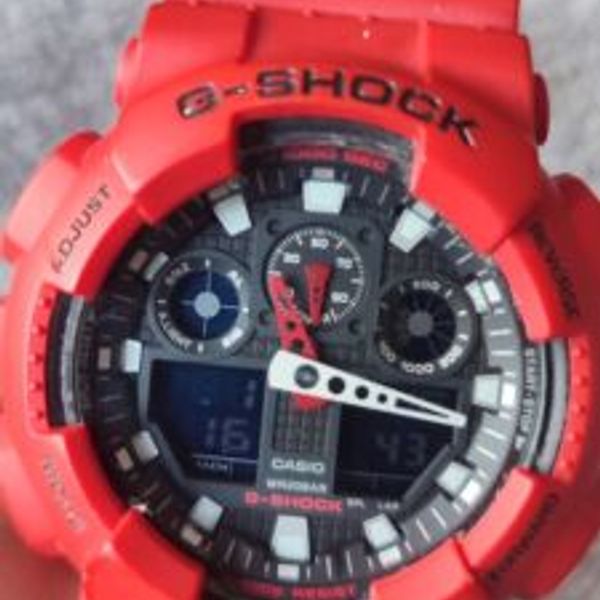 Casio G-Shock - GA-100B - Red | WatchCharts Marketplace