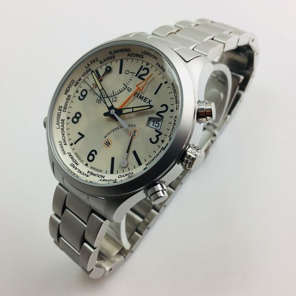 TIMEX Indiglo Iq World Time Watch TW2R43400 | WatchCharts Marketplace