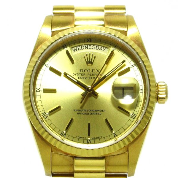 [New] [Used] ROLEX day-date watch K18YG/solid gold/20 frames + 4 frames ...