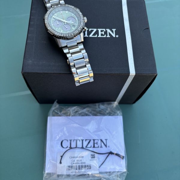 Citizen Promaster Air Navihawk CA4664-60W Eco-Drive Green Dial Watch ...