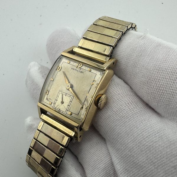 Vintage Hamilton GARY 747 Movement 17 Jewels 10K Gold Filled Wristwatch ...