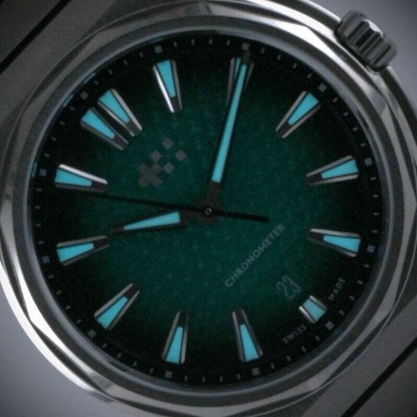 Christopher Ward C12 The twelve Titanium 40mm Green Dial Mens Watch ...