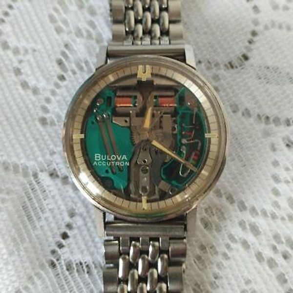 [No battery] Bulova Accutron watch M6 skeleton vintage | WatchCharts ...