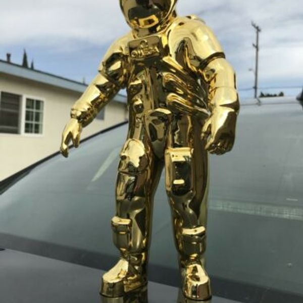 11 inches Omega golden astronaut statue figure moon watch speedmaster ...