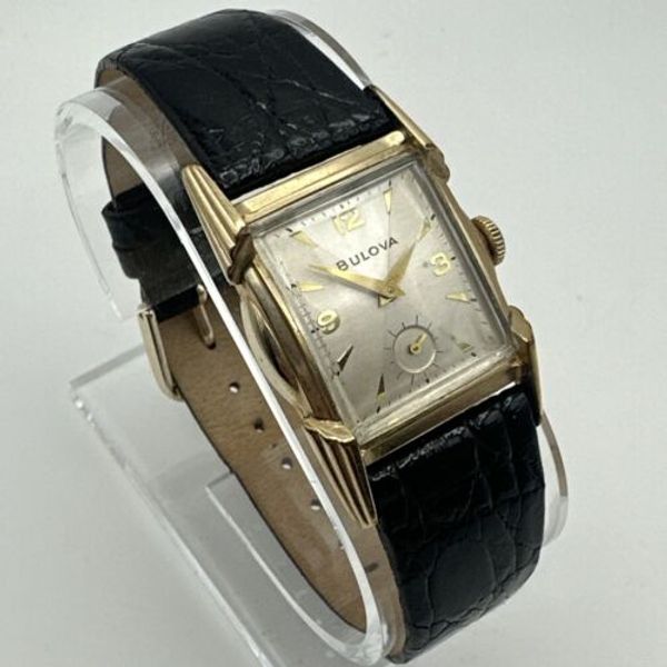 Bulova 1951 ACADEMY AWARD 21J Cal. 10BM manual wind watch Gold Filled ...
