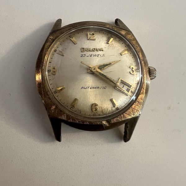 Vintage 1971 Bulova 23 H8477087 Jewels Automatic Menâ s Watch â 10K ...