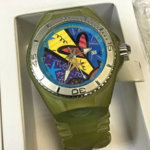 TechnoMarine Cruise Romero Britto Limited Edition Watch 09072876 Green ...