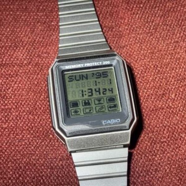 Casio VDB-200 Touchscreen Memory Protect 200 Vintage Digital Watch New ...