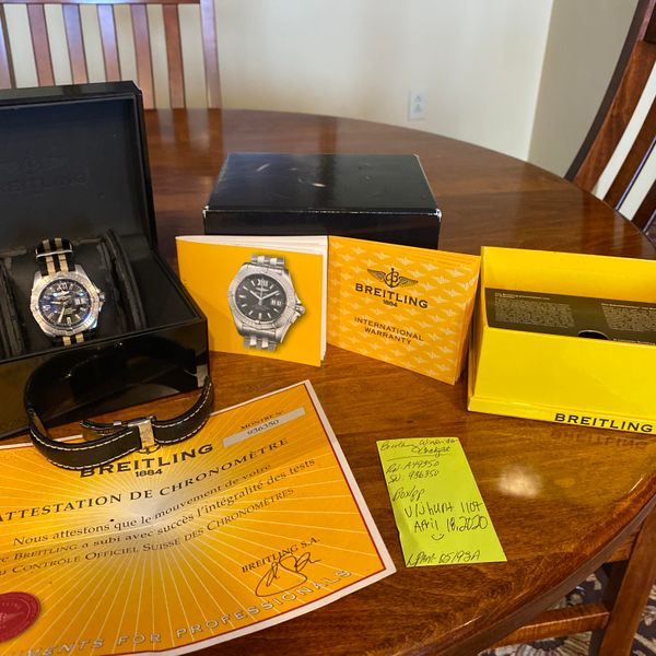 [WTS] REDUCED - Breitling Windrider Cockpit - A49350 - W/ Box, Papers ...