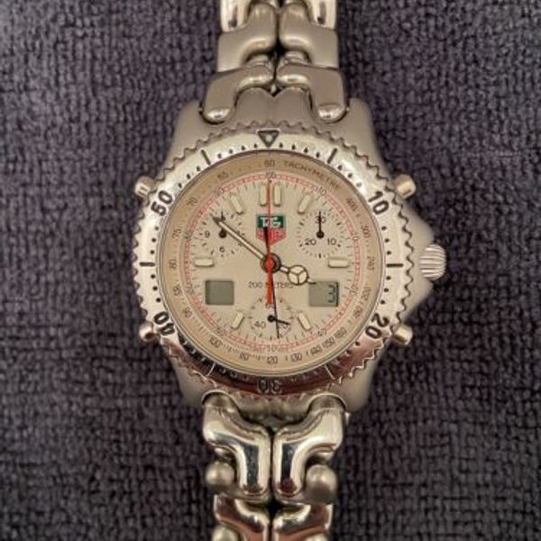 TAG HEUER S/el MODEL S29.006M ANI-DIGI CHRONOGRAPH MENS SENNA SEL NOS ...