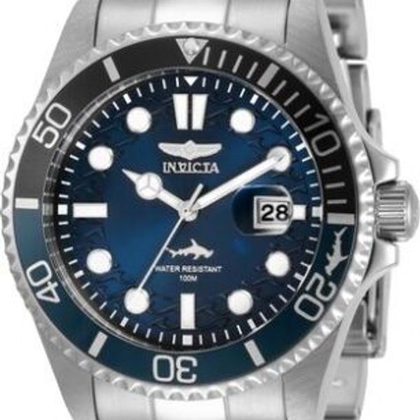 Invicta Pro Diver Quartz Blue Dial Batman Bezel Men S Watch 30807 ...