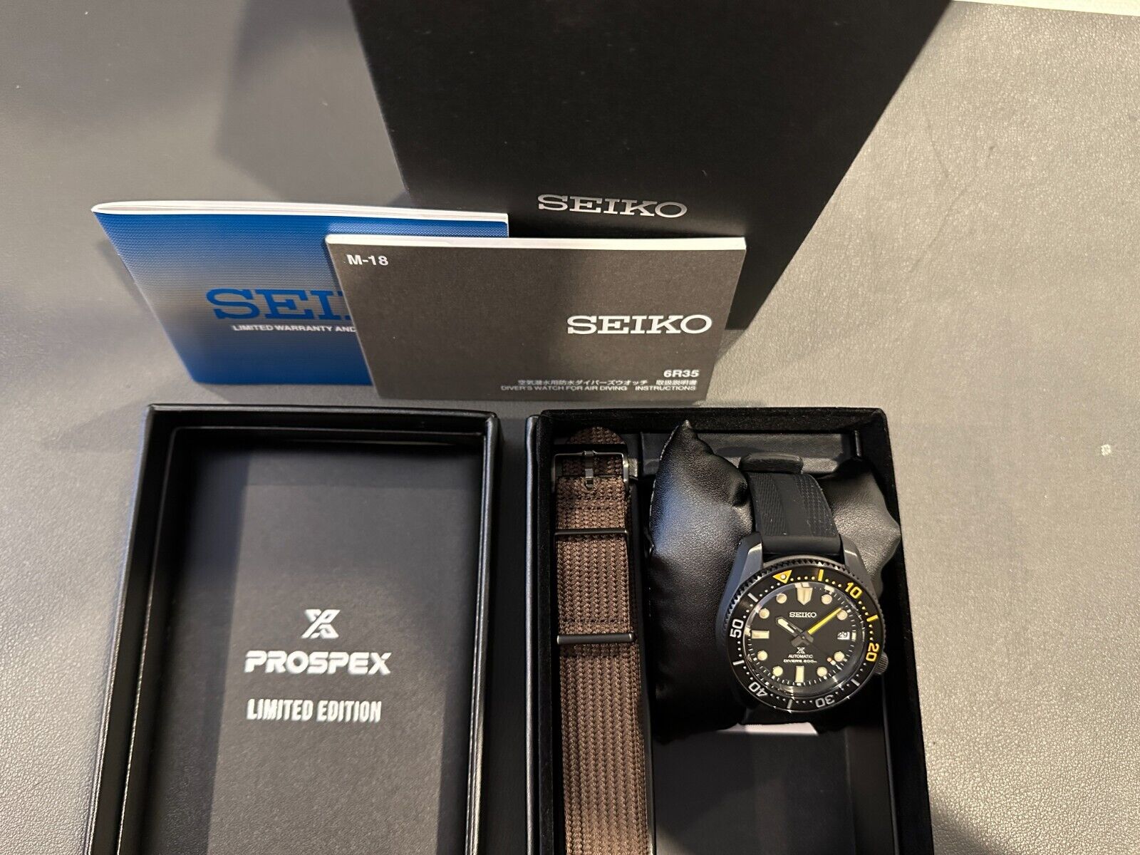 Seiko Prospex - SPB255J1 - Black Series Limited Edition 1968 Dive Watch ...
