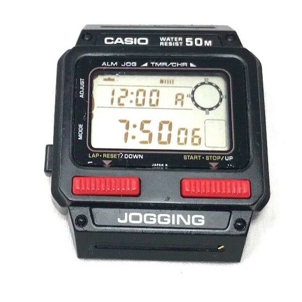 Rare Casio 208 J-51W Watch Running Man Jogging Parts | WatchCharts ...