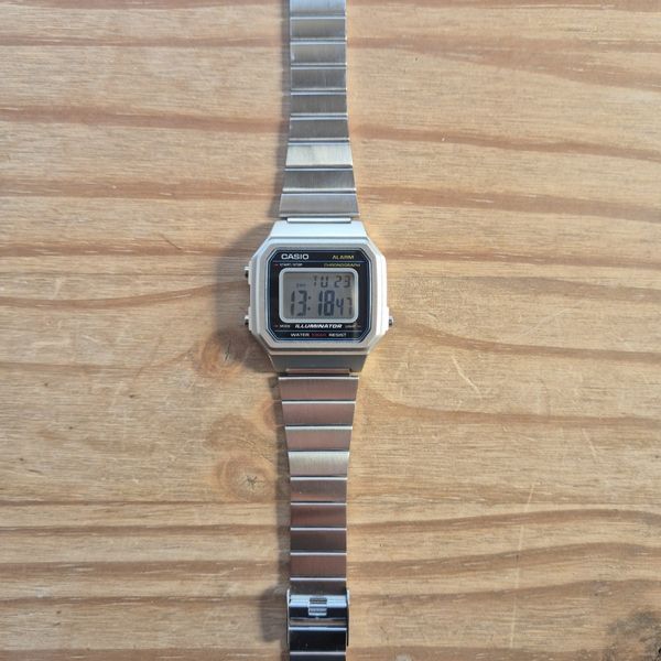 Unisex / Mens CASIO B650WD-1ADF Classic Retro Stainless Steel Watch ...