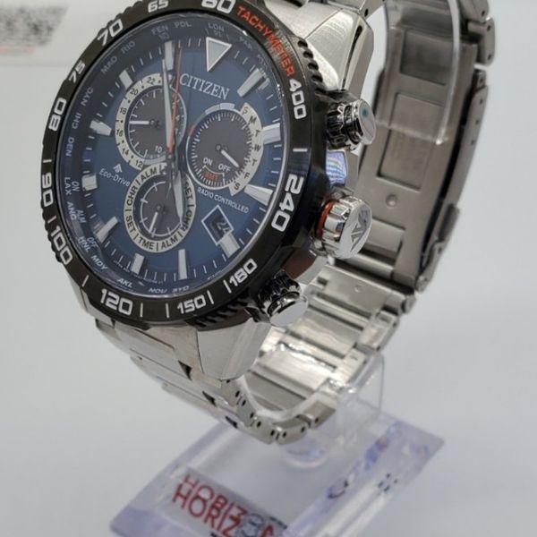 Citizen Promaster Land Eco-Drive Chronograph Men's Blue Dial Watch ...