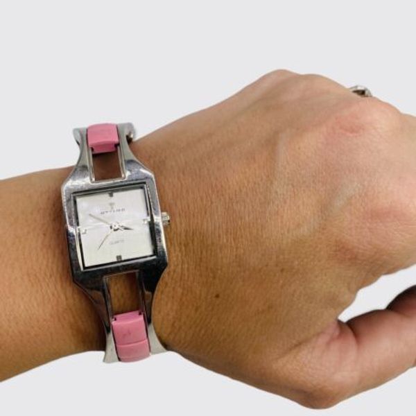 T Ottimo Japan Movt Quartz Watch Pink Bangle Bracelet Jewelry Water ...