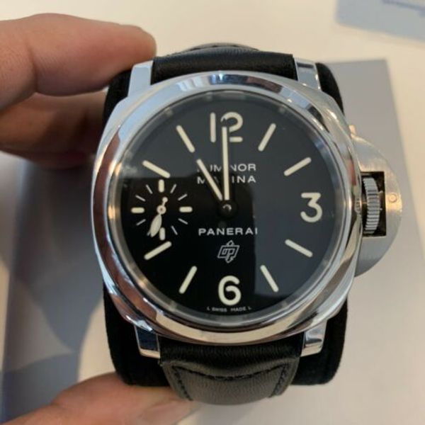 PAM 005 Luminor Marina Black Logo Dial & Second Hand 44mm BOX and ...