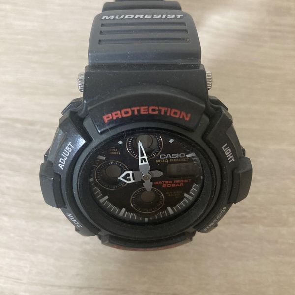 Casio G-Shock Mudman Black 200m Waterproof Durable Used Battery ...