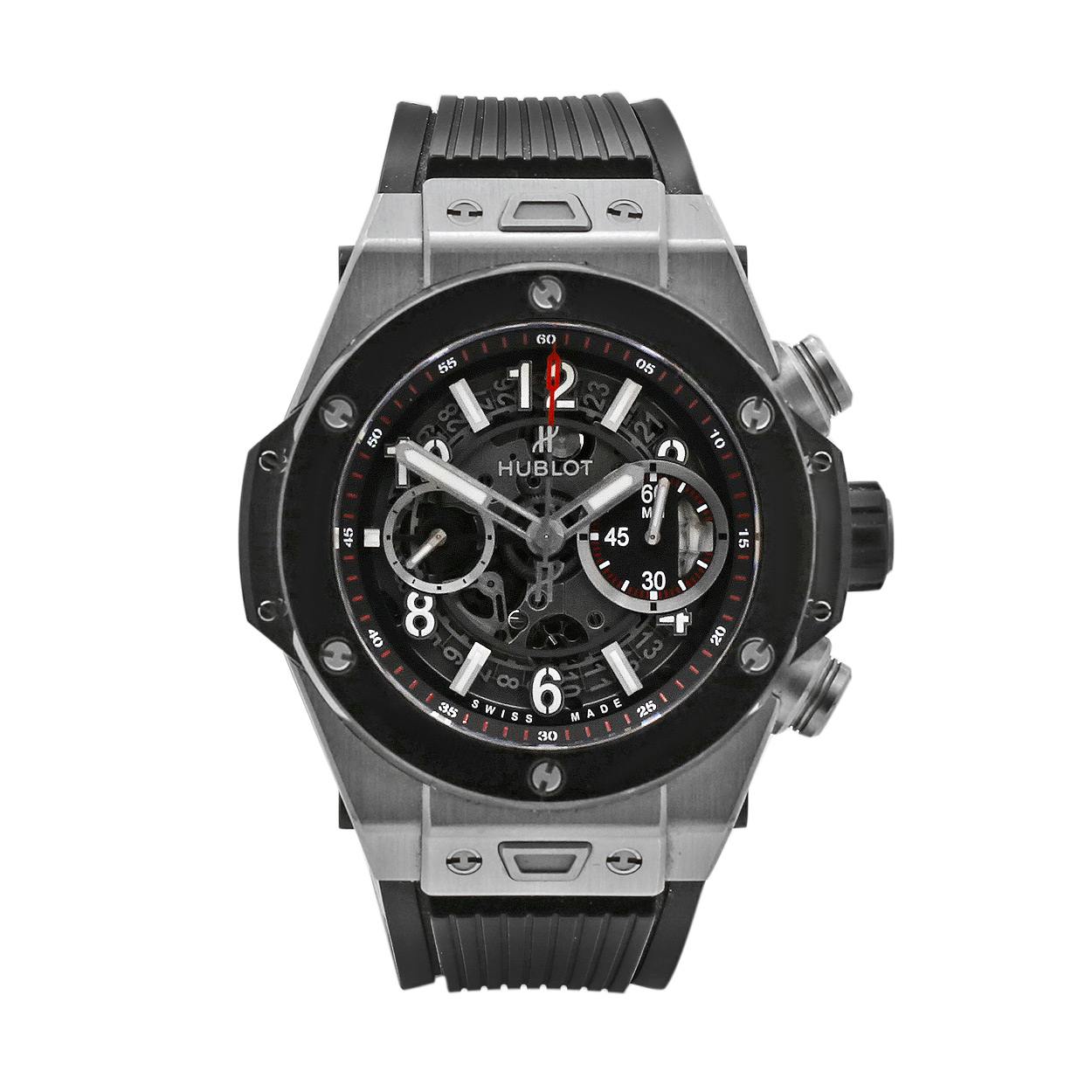 FS: Hublot, Big Bang Unico 45, Titanium and Ceramic, Skeleton dial, 411 ...