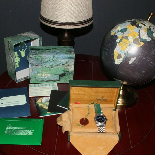 Rolex Datejust 16200 Blue dial, original receipt, certificates and ...