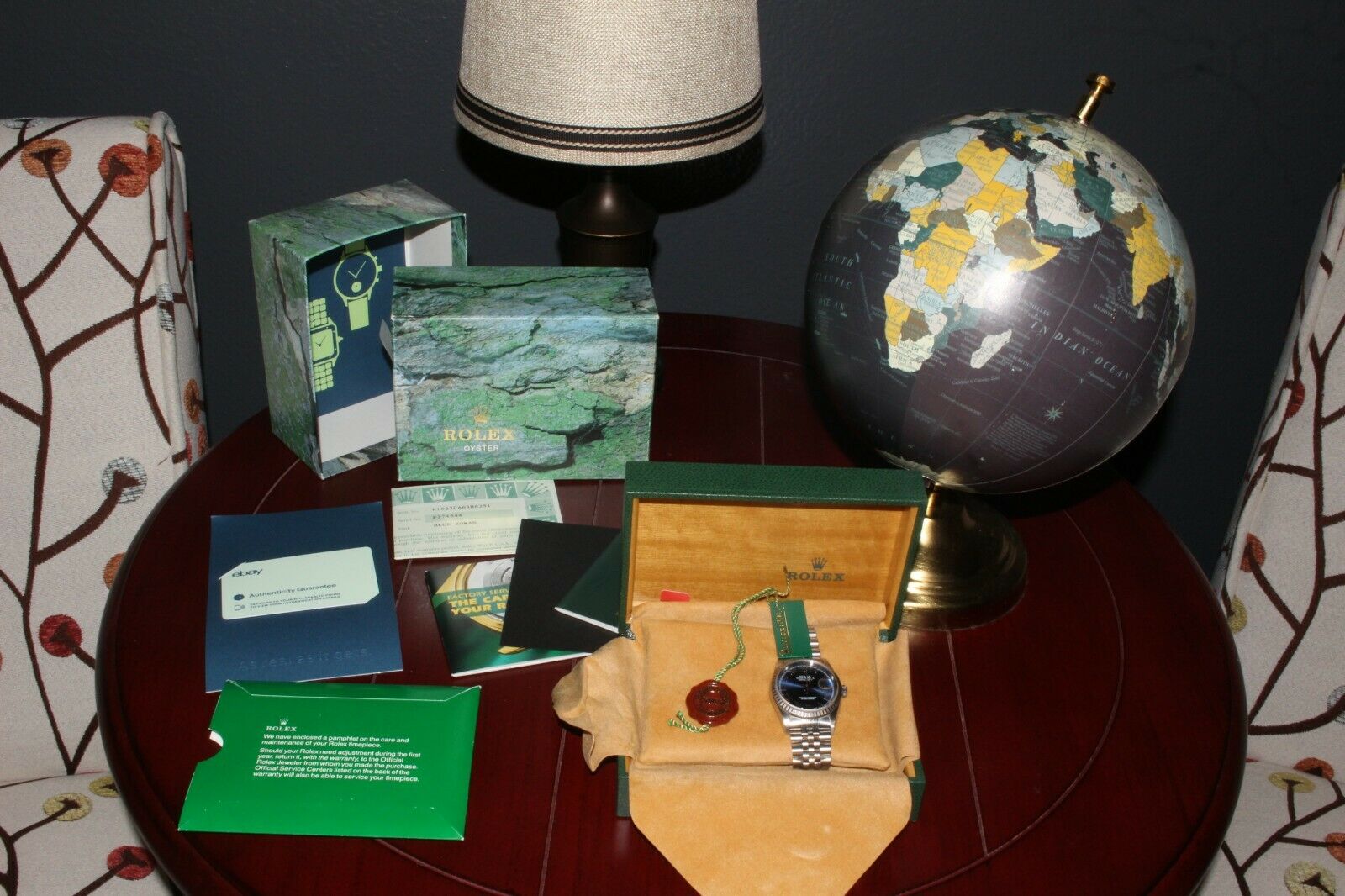 Rolex Datejust 16200 Blue dial, original receipt, certificates and ...