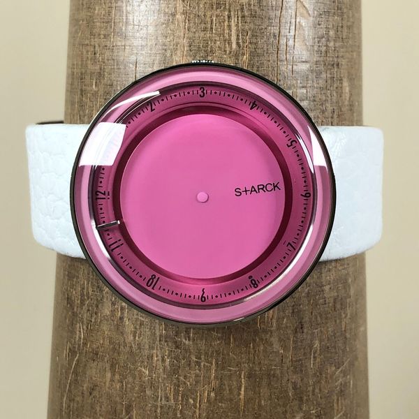 Starck Fossil Women PH-5040 White Leather Round 38mm Quartz Analog Watch 7 1/2" | WatchCharts ...