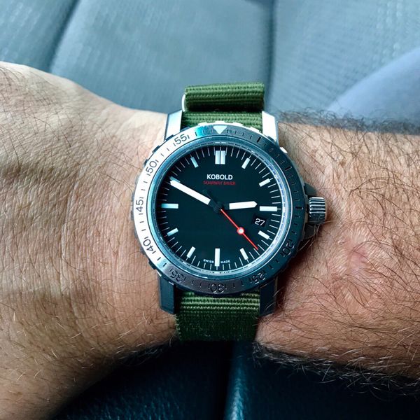 Kobold Soarway Diver, 41mm, box/bracelet/patches | WatchCharts Marketplace
