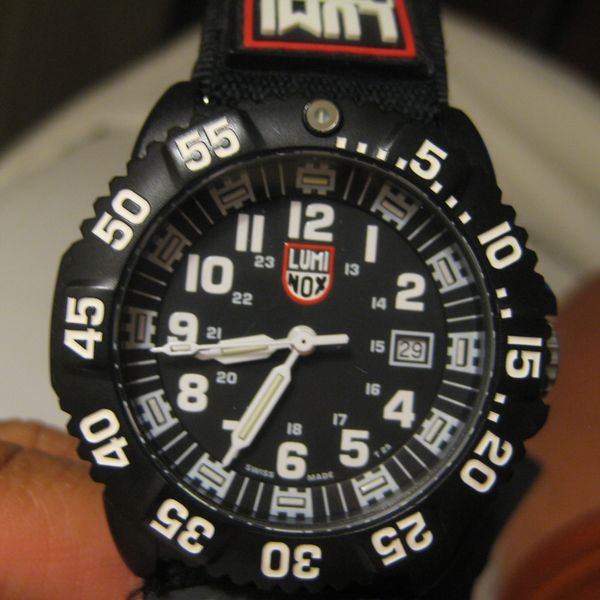 luminox 3051 (white) w/ extra genuine velcro navy seal strap | WatchCharts
