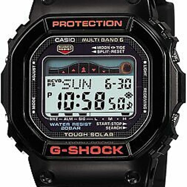 CASIO G-SHOCK G-LIDE GWX-5600-1JF MULTI BAND 6 Tough Solar Radio Watch ...