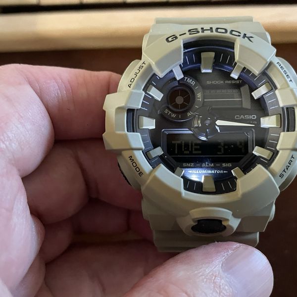 Casio G-Shock Analog Digital GA-700 Series Tan Men's Watch GA700UC ...