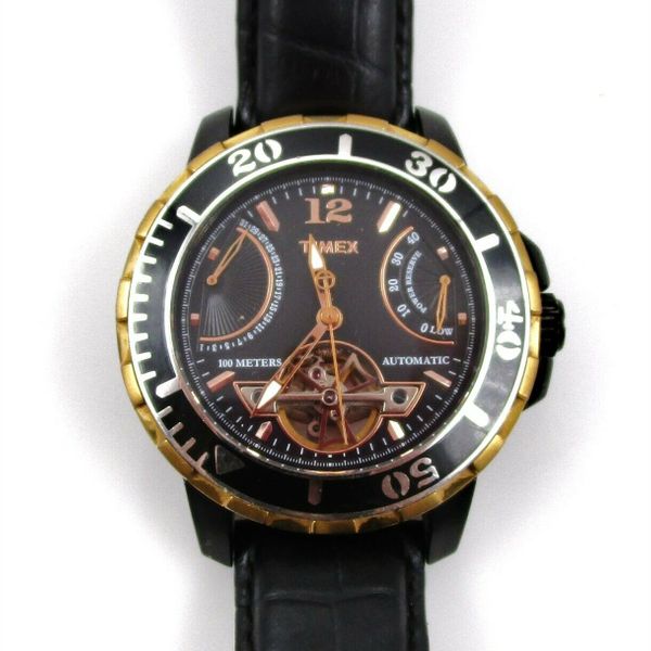 Timex Automatic Power Reserve WR 100M Stainless Steel Watch RUNS CD596 ...