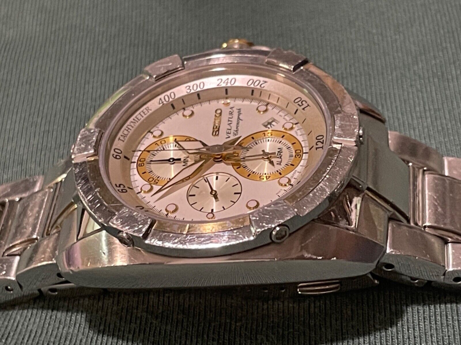 Seiko Velatura Alarm Chronograph SNAA92 Price as of May 2025 | WatchCharts