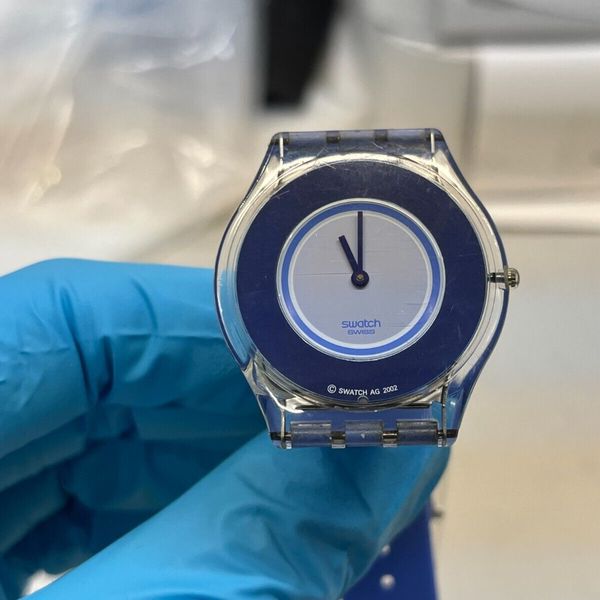 Swatch SFK185C - Puerto Azul - Watch Super Thin Case Blue Strap ...
