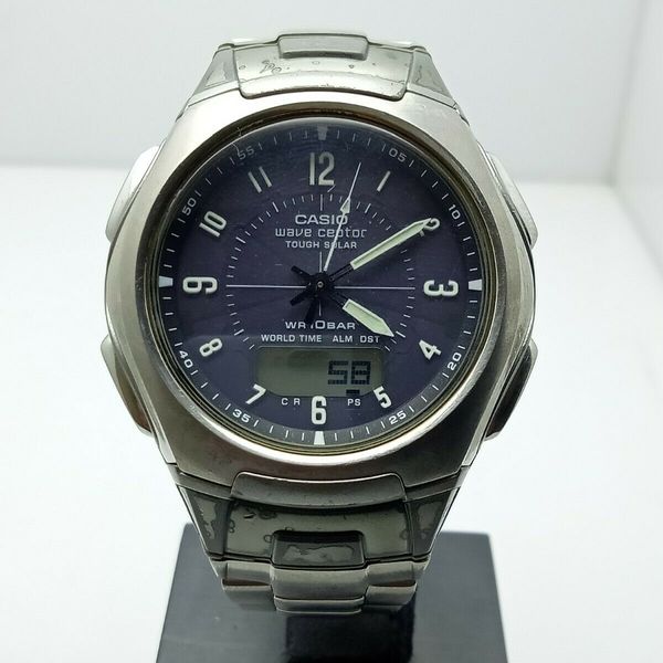 VINTAGE CASIO WAVE CEPTOR 3311 WVA-430TJ ANA DIGI ALARM WATCH ...