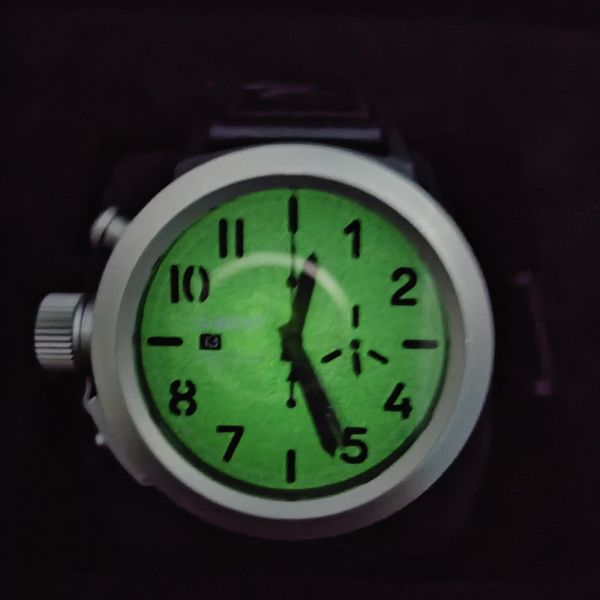 U-Boat Flightdeck 50 Titanium 7750 Auto Full Lume Sandwich Dial ...