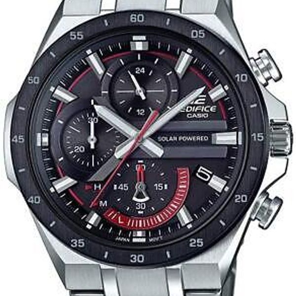 CASIO Edifice EQS-920DB-1A Watch Men's Chronograph Analog Solar ...