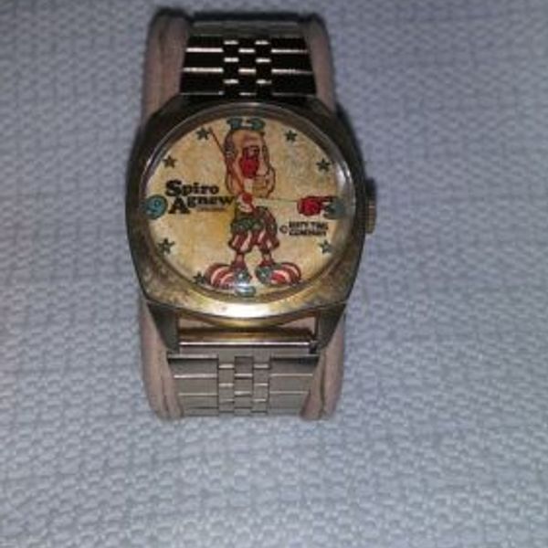 Vintage NIXON Original Spiro Agnew Dirty Time Company Watch WORKING ...
