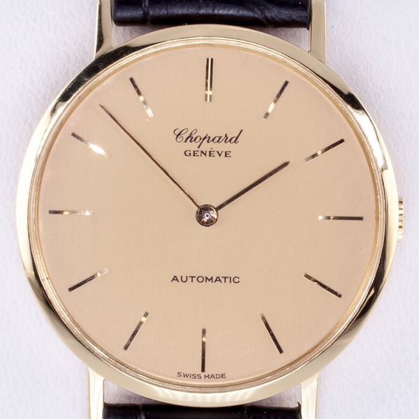 Chopard L.U.C. 18k Yellow Gold Automatic Ultrathin Men's Dress Watch ...