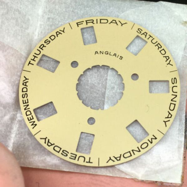 Genuine Rolex 3155 NOS Day Date Day Disc, Indicator. For Champagne/gold ...