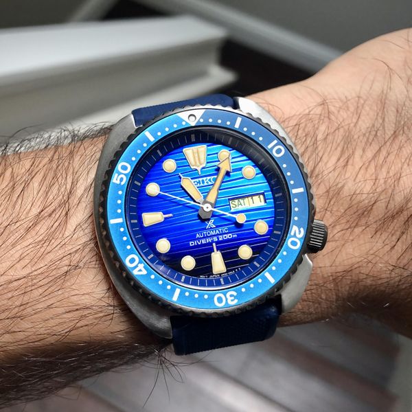 [WTS] Seiko "Save the Ocean" Turtle SRPC91 w/ Patina Mod Dial & Bezel ...