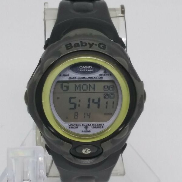 Casio Baby G-Shock BGF-130 IR-Beam 100m Alarm Chrono Quartz Watch Hours ...