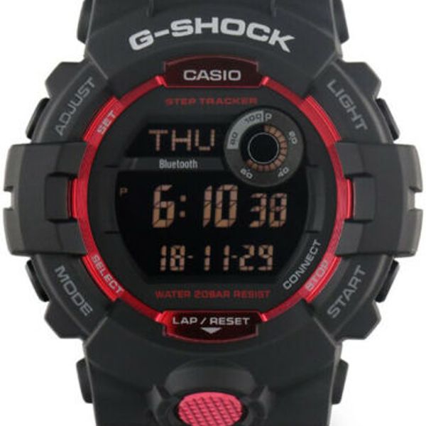 Casio G-Shock Digital Bluetooth Step Counter 200m Black Resin Watch ...