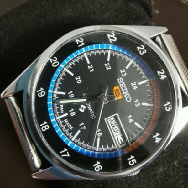 Vintage Seiko 5 Automatic 6309-5820 mens watch stainless Steel strap ...