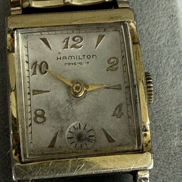 Vintage 1940s Mens Hamilton 17 Jewel Grade 980 14k Gold Filled Wrist ...