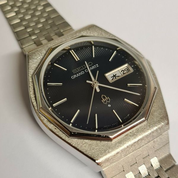 SEIKO GRAND QUARTZ WATCH HIGH END 4843 MOVEMENT 10 SECOND HACK FEATURE ...