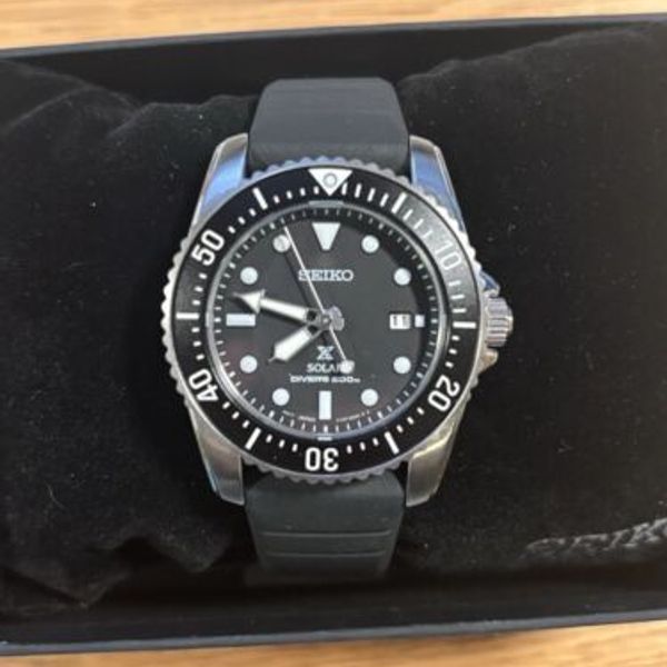 Seiko SNE573 Prospex Menâ s 38mm Solar Powered Dive Watch | WatchCharts ...