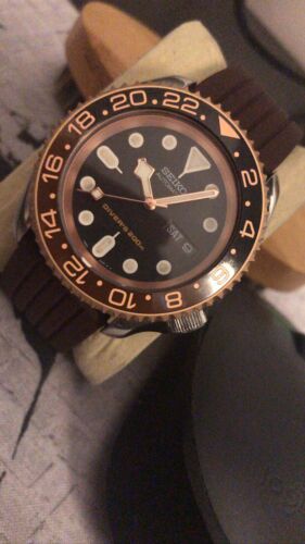 seiko skx007 mod "root beer" custom built | WatchCharts Marketplace
